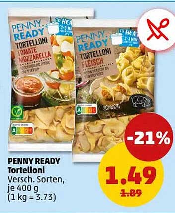 Penny Ready Tortelloni Angebot bei Penny