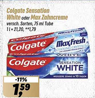 Colgate Zahnpasta - Sensation-, Maxwhite Oder -Fresh 75Ml Packung ...
