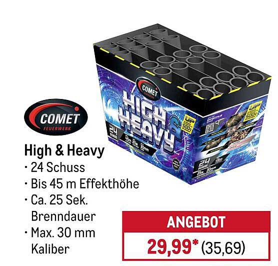 Comet High & Heavy Feuerwerk Angebot bei METRO - ProspektGuru.de