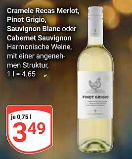 Cramele Recas Merlot, Pinot Grigio, Sauvignon Blanc Oder Cabernet ...