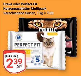 Crave Oder Perfect Fit Katzennassfutter Multipack Angebot bei Globus ...