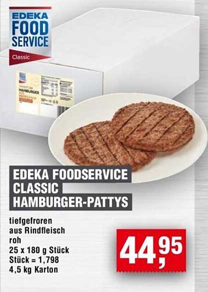Edeka Food Service Classic Hamburger-Pattys Angebot bei Handelshof ...