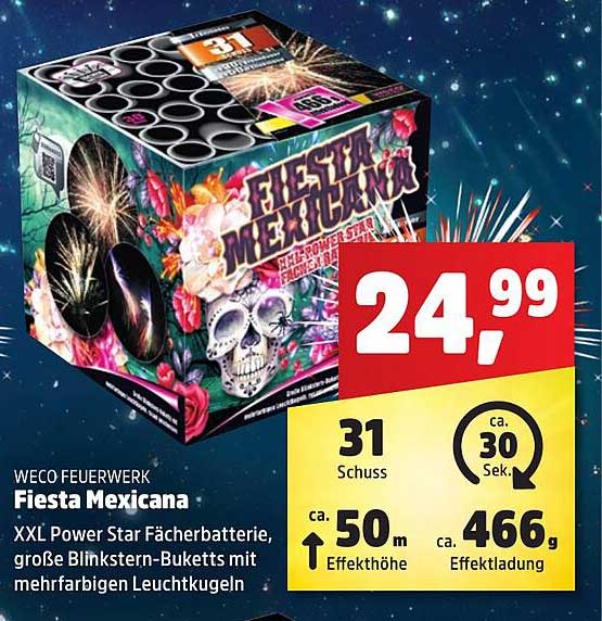 Fiesta Mexicana - Xxl Power Star Fächerbatterie Angebot bei Thomas ...