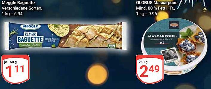 Meggle Baguette 160 G - Verschiedene Sorten Angebot bei tegut ...