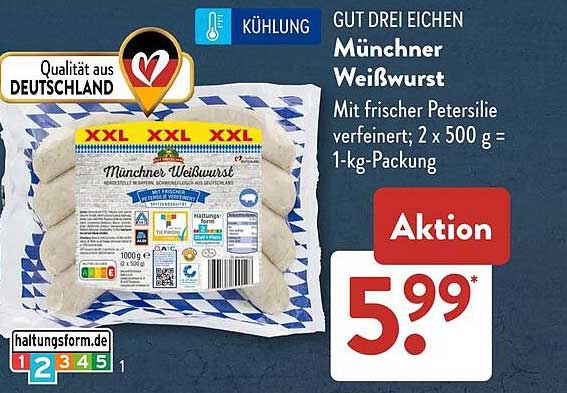 Münchner Weißwurst Xxl Angebot bei Aldi Nord - ProspektGuru.de