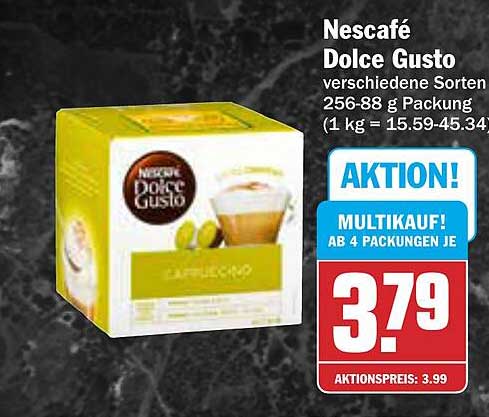 Nescafé Dolce Gusto Kapseln – Verschiedene Sorten 88–256-G-Packung ...