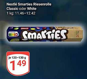 Nestlé Smarties Riesenrolle Classic Oder White Angebot bei Globus ...