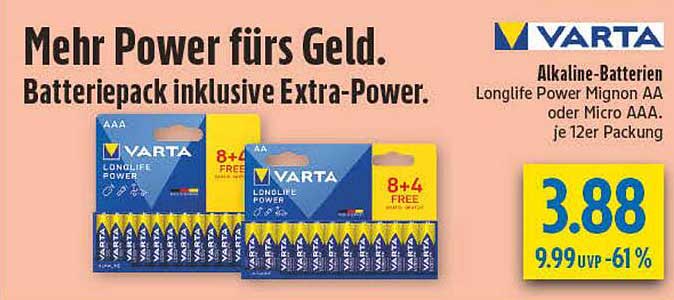 Duracell Plus Batterien Mignon Aa Oder Micro Aaa Je 4 Stück Angebot bei ...