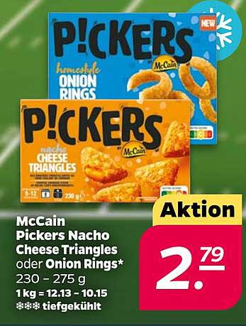 Mccain Pickers Nacho Cheese Triangles Oder Onion Rings* Angebot bei ...
