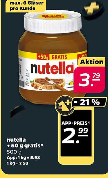 Spannende Netto Nutella Angebot Ebenbild