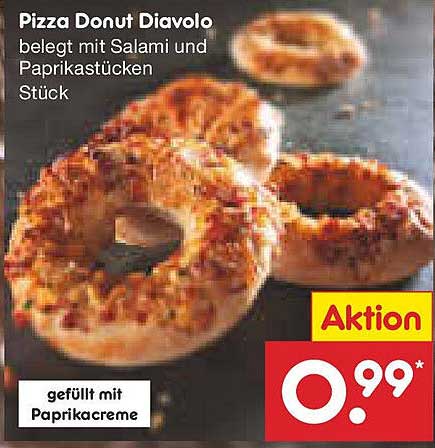 Pizza Donut Diavolo Angebot bei Netto Marken-Discount