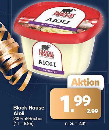 Block House Aioli 200-Ml-Becher Mit Knoblauch Angebot bei Famila Nord ...