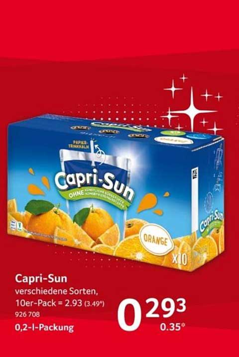 Capri-Sun Verschiedene Sorten, 10Er-Pack Angebot bei Selgros ...