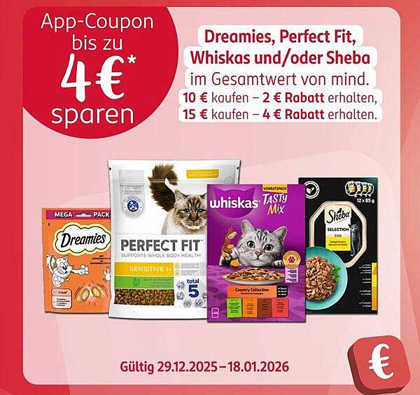 Dreamies, Perfect Fit, Whiskas Und/Oder Sheba - Bis Zu 4 € Sparen ...