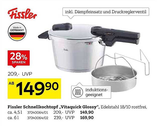 Fissler Schnellkochtopf „Vitaquick Glossy“ Angebot bei XXXLutz ...
