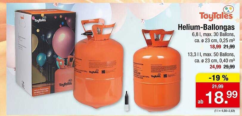 Helium-Ballongas Angebot bei Zimmermann - ProspektGuru.de