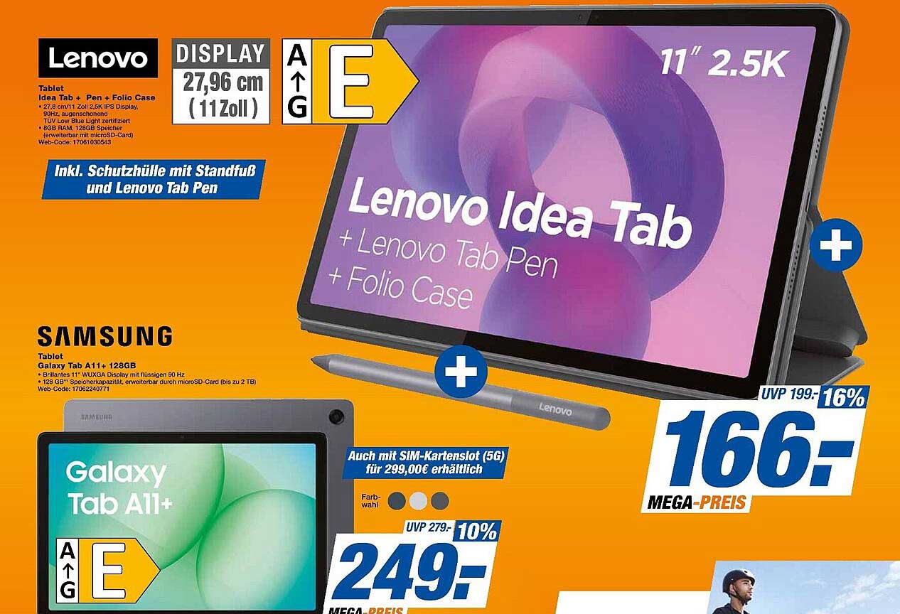 Lenovo Idea Tab + Lenovo Tab Pen + Folio Case Angebot bei Expert ...