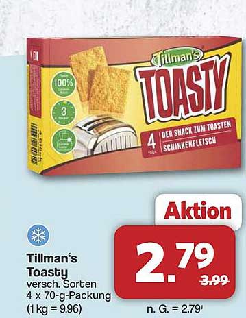 Tillman's Toasty - Der Snack Zum Toasten Angebot bei Famila Nord West ...