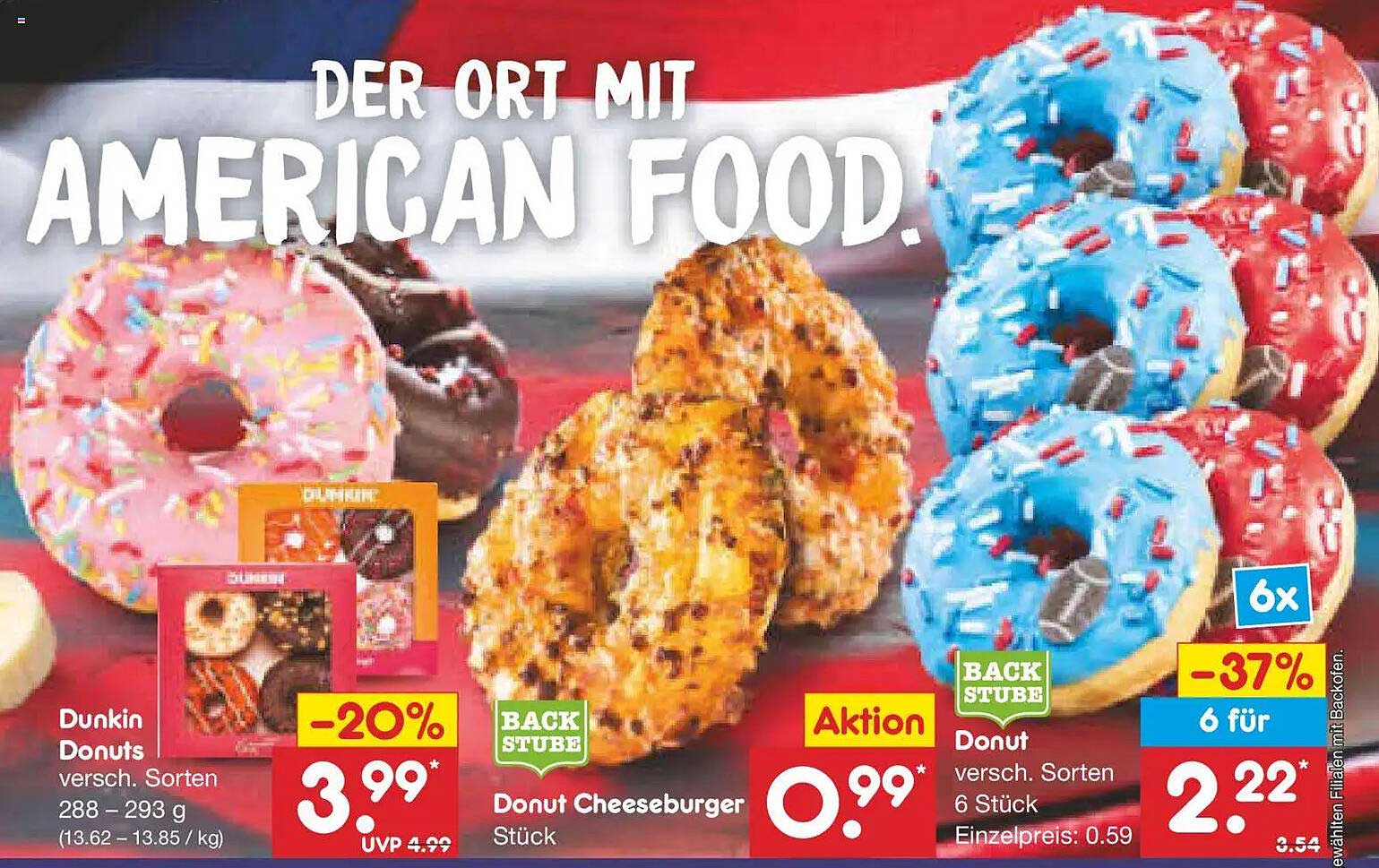 Dunkin Donuts Versch. Sorten 288 – 293 G Angebot bei Netto Marken ...