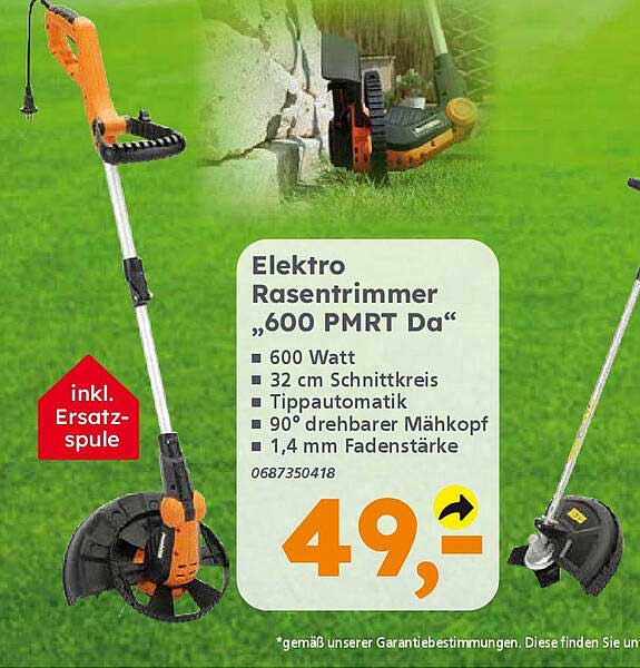 Elektro Rasentrimmer „600 Pmrt Da“ Angebot bei Globus Baumarkt ...