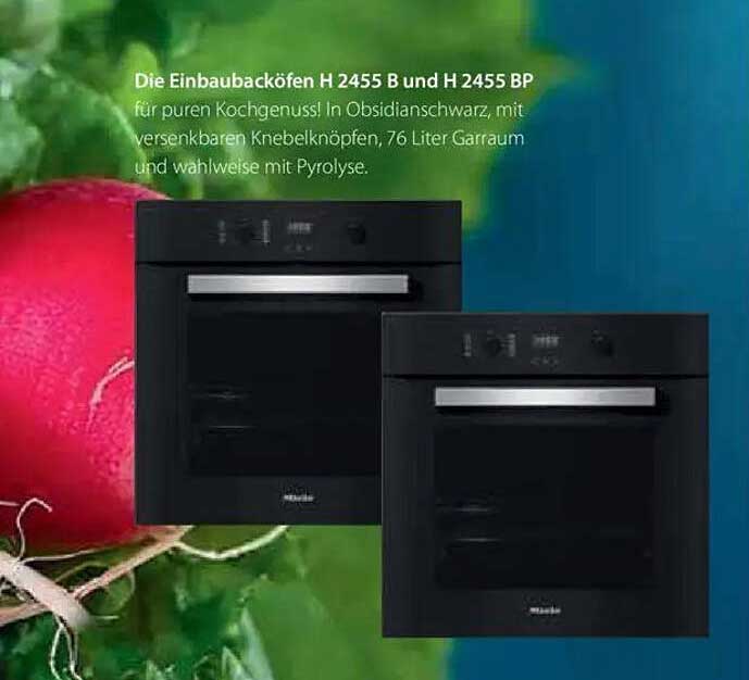Die Einbaubacköfen H 2455 B Und H 2455 Bp Für Puren Kochgenuss Angebot ...