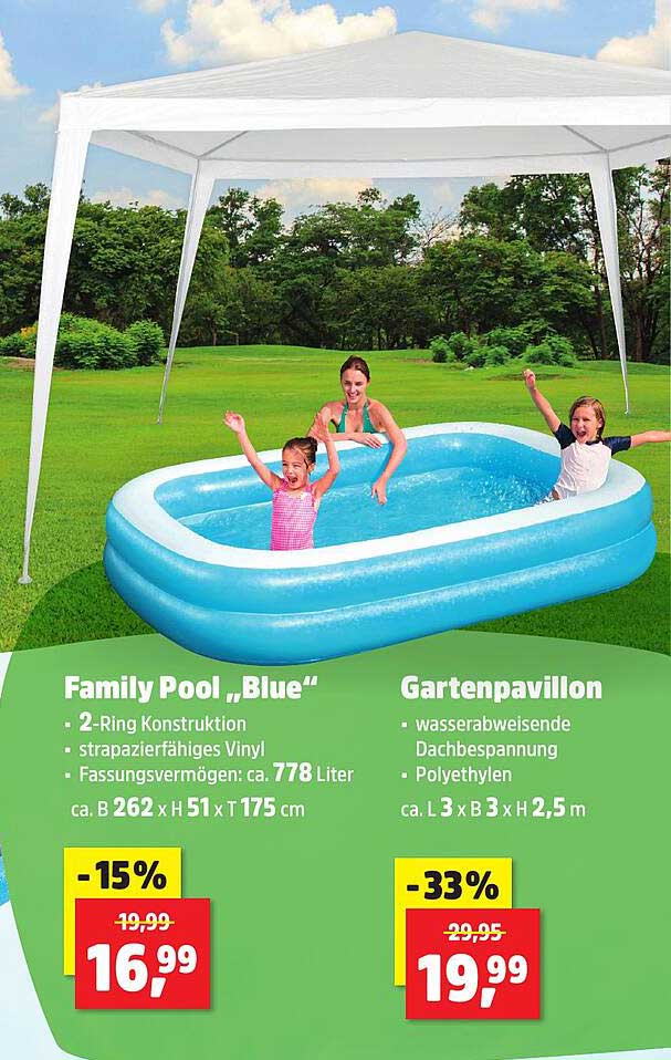 Family Pool „Blue“ Angebot bei Thomas Philipps - ProspektGuru.de