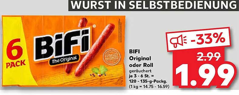 Bifi Original Oder Roll Angebot bei Kaufland - ProspektGuru.de