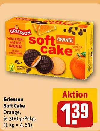 Griesson Soft Cake Orange Angebot bei REWE Kaufpark