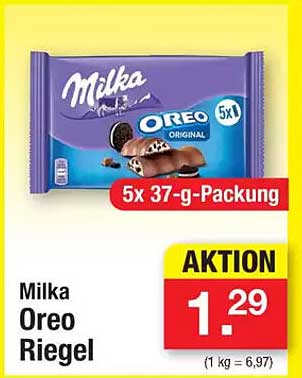 Milka Oreo Riegel Angebot bei Zimmermann