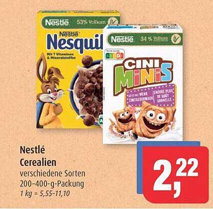 Nestlé Cerealien Angebot bei Markant - ProspektGuru.de