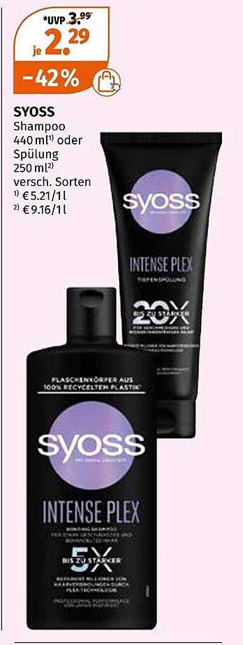Syoss Intense Plex Angebot bei Müller