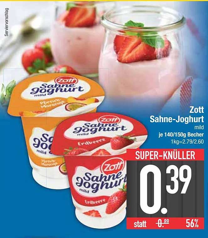 Zott Sahne Joghurt Werbung