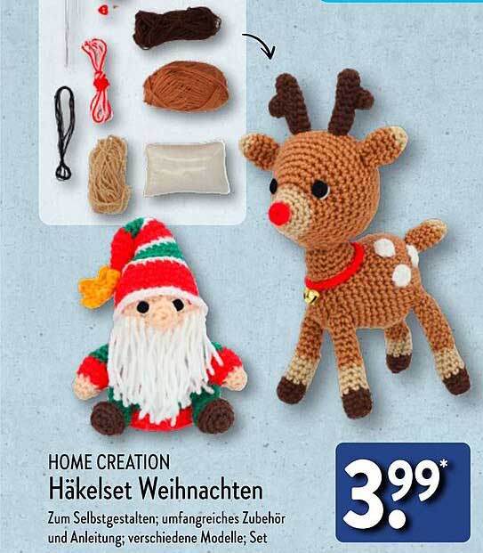 Home Creation Häkelset Weihnachten Angebot bei Aldi Nord - ProspektGuru.de
