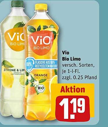 Vio Bio Limo Angebot bei REWE Kaufpark - ProspektGuru.de