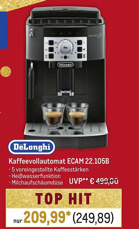 Faszinierend Delonghi Kaffeevollautomat Ecam 22105b Bilder