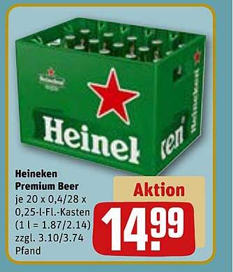 Heineken Premium Bier Angebot bei REWE