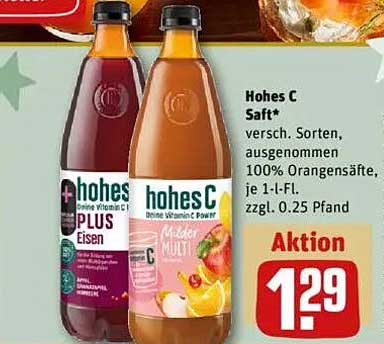Hohes C Saft* Angebot bei REWE Kaufpark