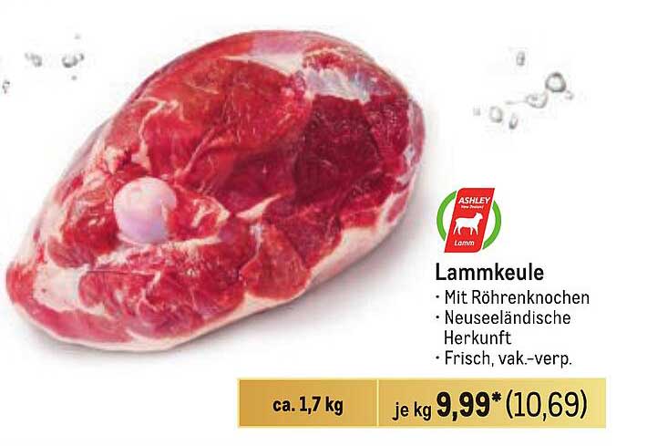 Lammkeule Angebot bei METRO