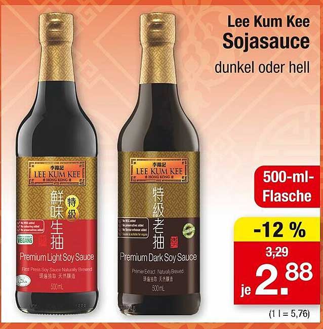 Lee Kum Kee Sojasauce Dunkel Oder Hell Angebot bei Zimmermann