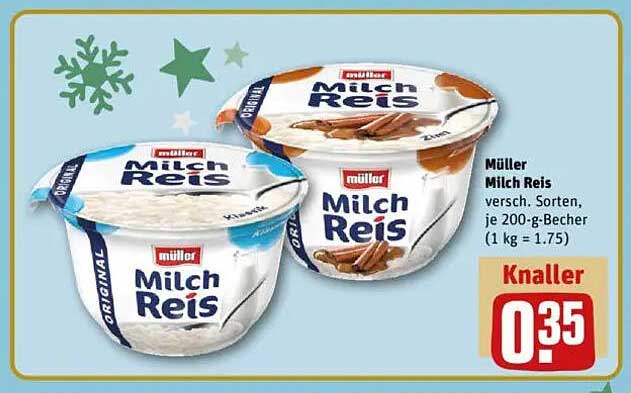 Müller Milch Reis Angebot bei REWE Kaufpark
