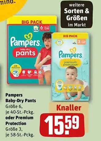 Pampers Baby-Dry Pants Angebot bei REWE Kaufpark