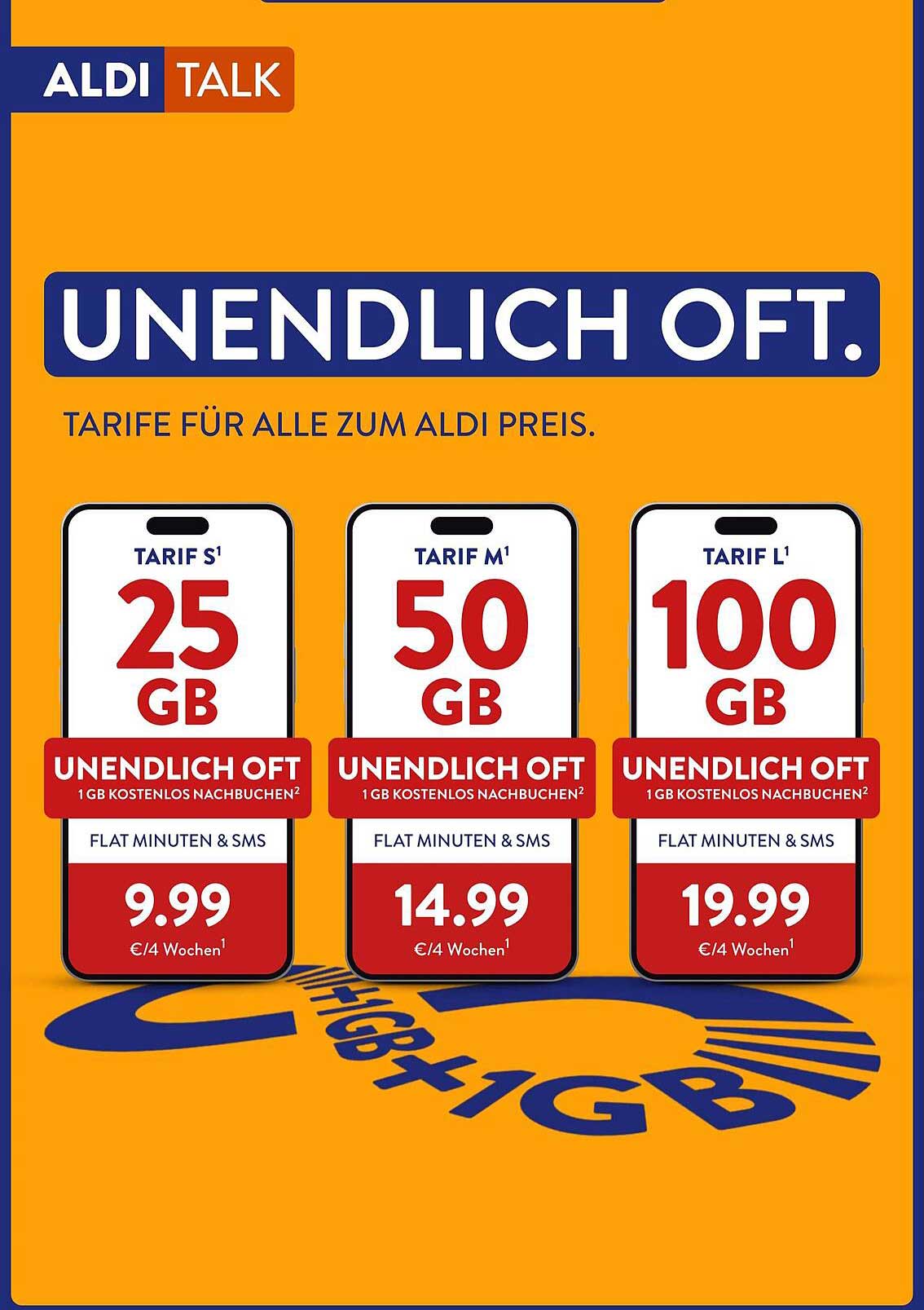 Aldi Talk Tarife – Unendlich Oft Für Alle Zum Aldi Preis Angebot bei ...
