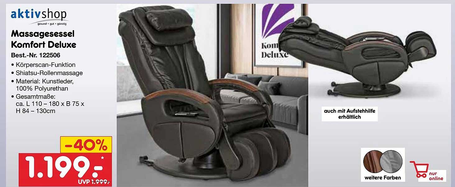 Massagesessel Naxos Angebot bei Netto Marken-Discount - ProspektGuru.de