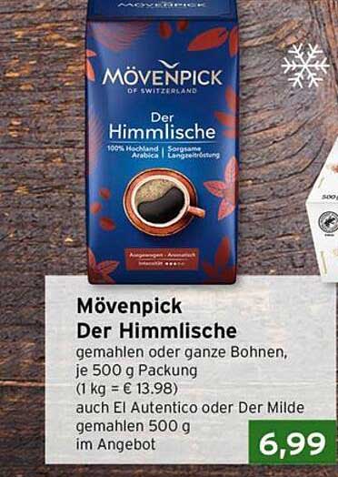 Movenpick Der Himmlische Ganze Bohnen