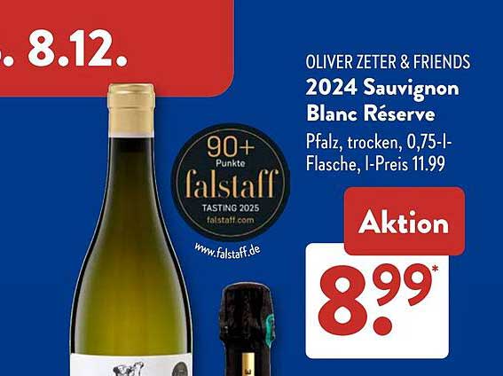 Oliver Zeter & Friends 2024 Sauvignon Blanc Réserve Angebot bei Aldi ...