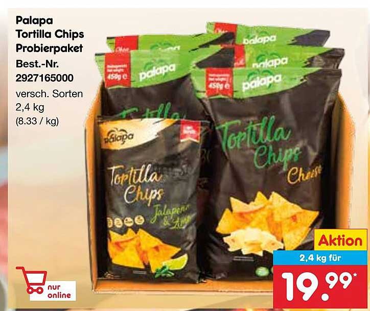 Palapa Tortilla Chips Probierpaket Angebot bei Netto Marken-Discount ...