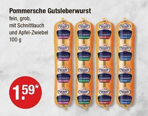 Pommersche Gutsleberwurst - Fein, Grob, Mit Schnittlauch Und Apfel ...