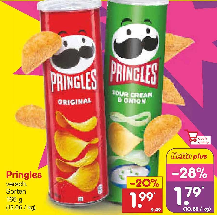 Pringles - Verschiedene Sorten 160-/165-G-Dose Angebot bei METRO ...