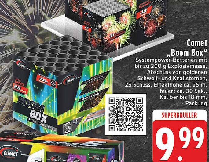 Comet „Boom Box“ Angebot bei Edeka