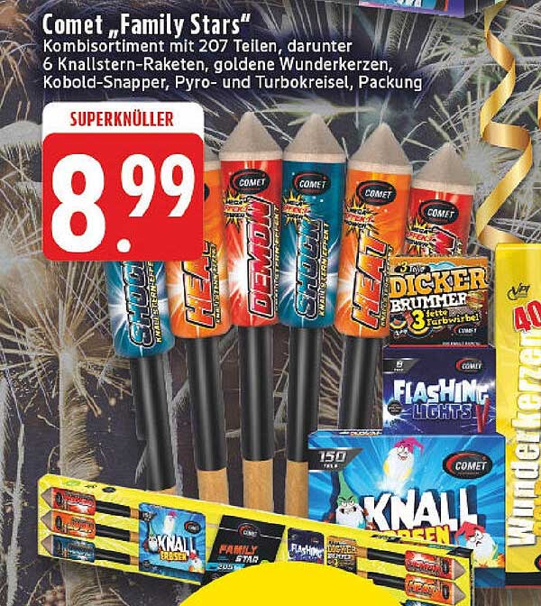 Comet „Family Stars“ Angebot bei Edeka